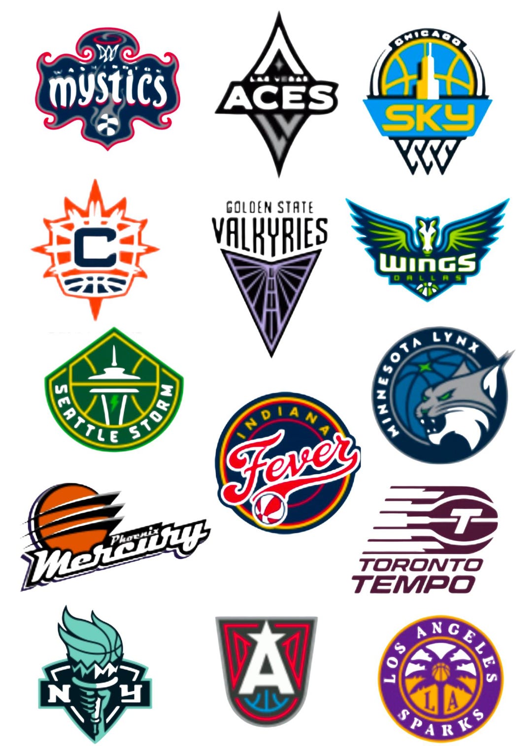 Wnba Logos, All Team Logo Wnba - Etsy
