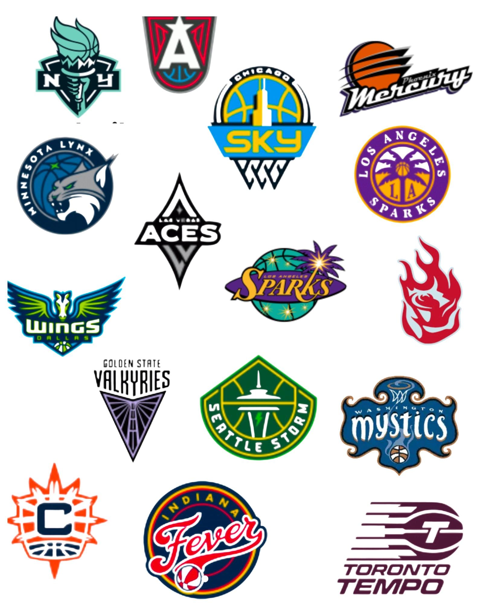Wnba Logos, All Team Logo Wnba - Etsy