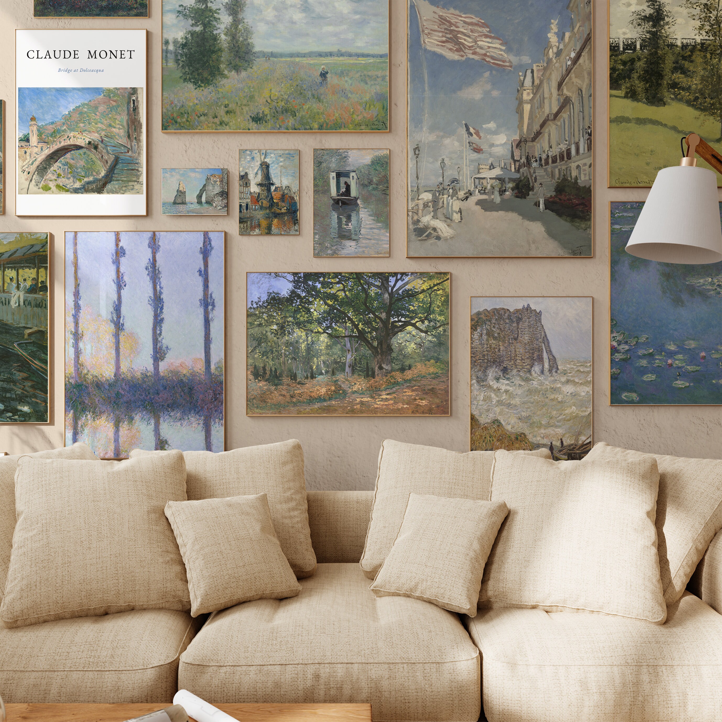 200 Gallery Wall Prints Vintage Claude Monet, Vintage Oil Paintings ...