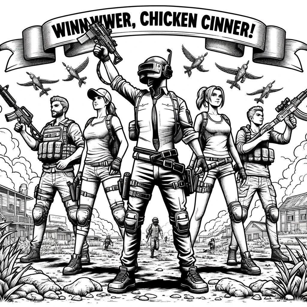 Victory Royale Battle Scene Coloring Page Instant Download After ...