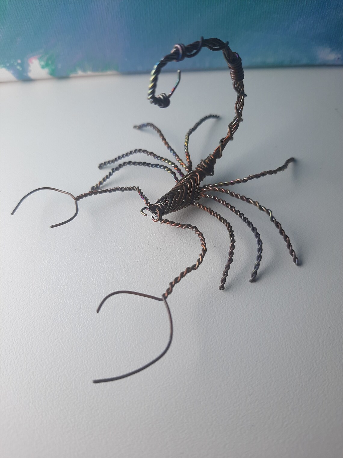 Miniature Original Handmade Copper Wire Scorpion Scuplture With Heat ...