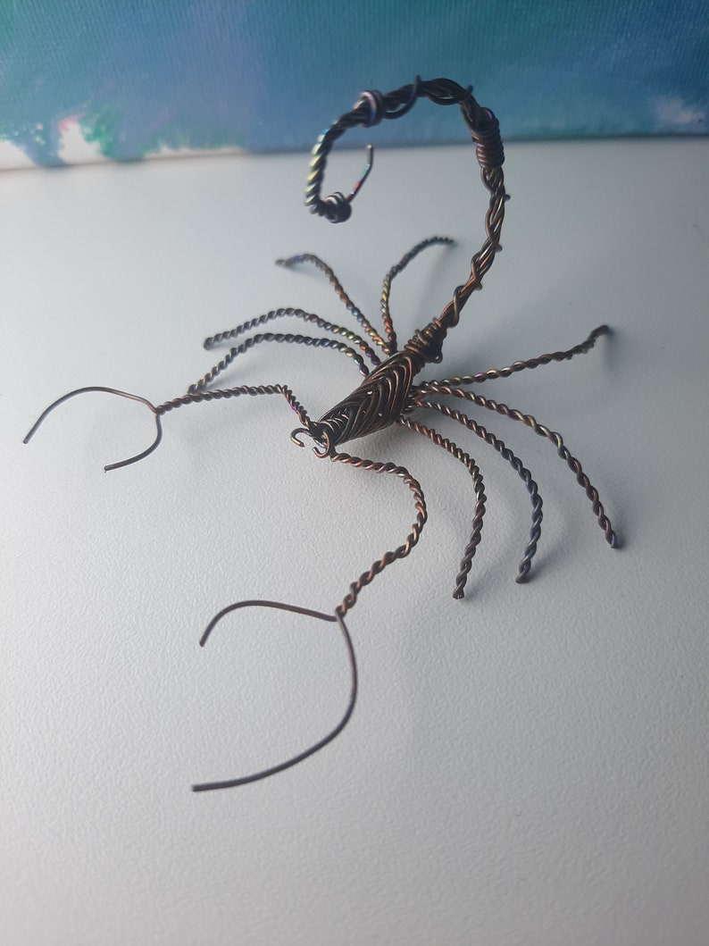 Miniature Original Handmade Copper Wire Scorpion Scuplture With Heat ...