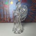 Vintage Lead Crystal Harp Player Angel Manganese Glass Candle Holder ...