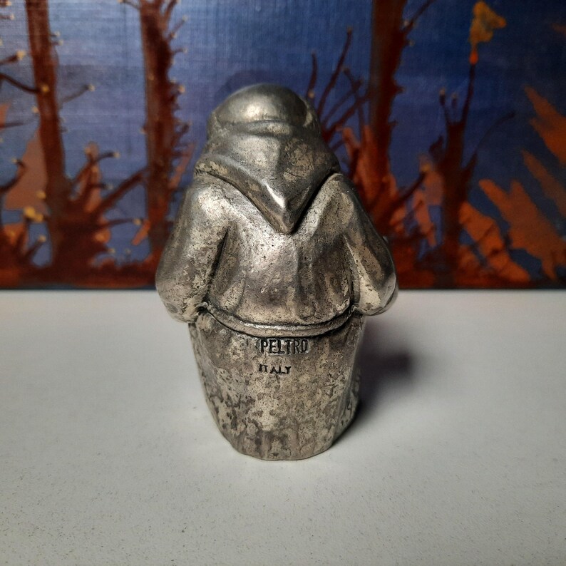 Vintage Pewter Peltro Singing Monk Figurine Made in Italy - Etsy