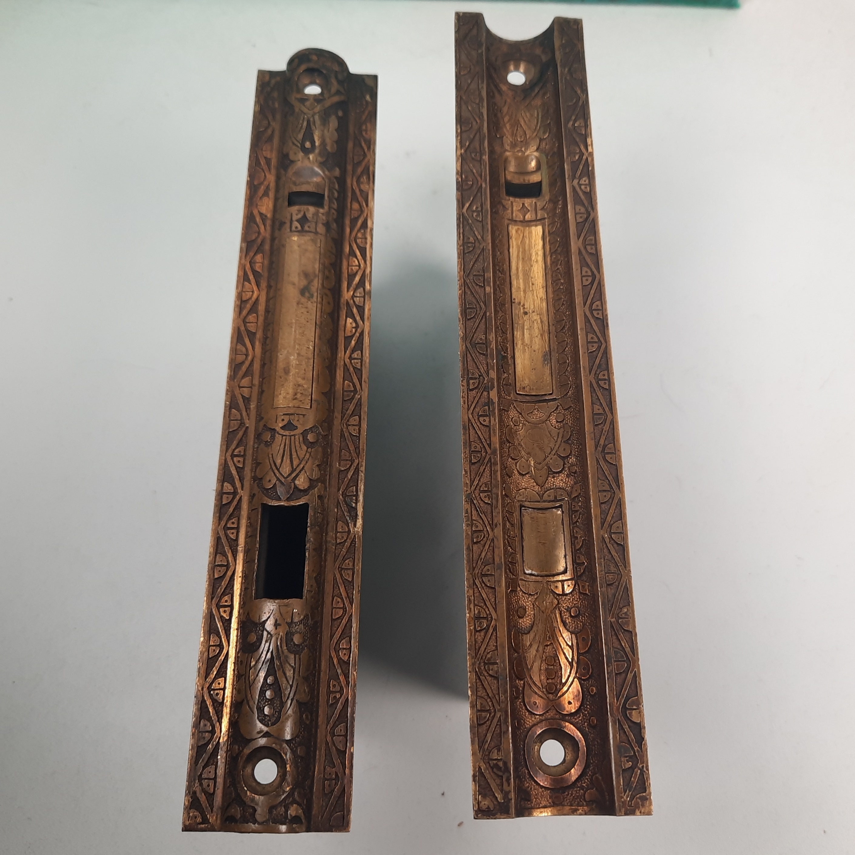 Antique Architectural Salvage Rare Matching Twin Set of Pocket Door ...