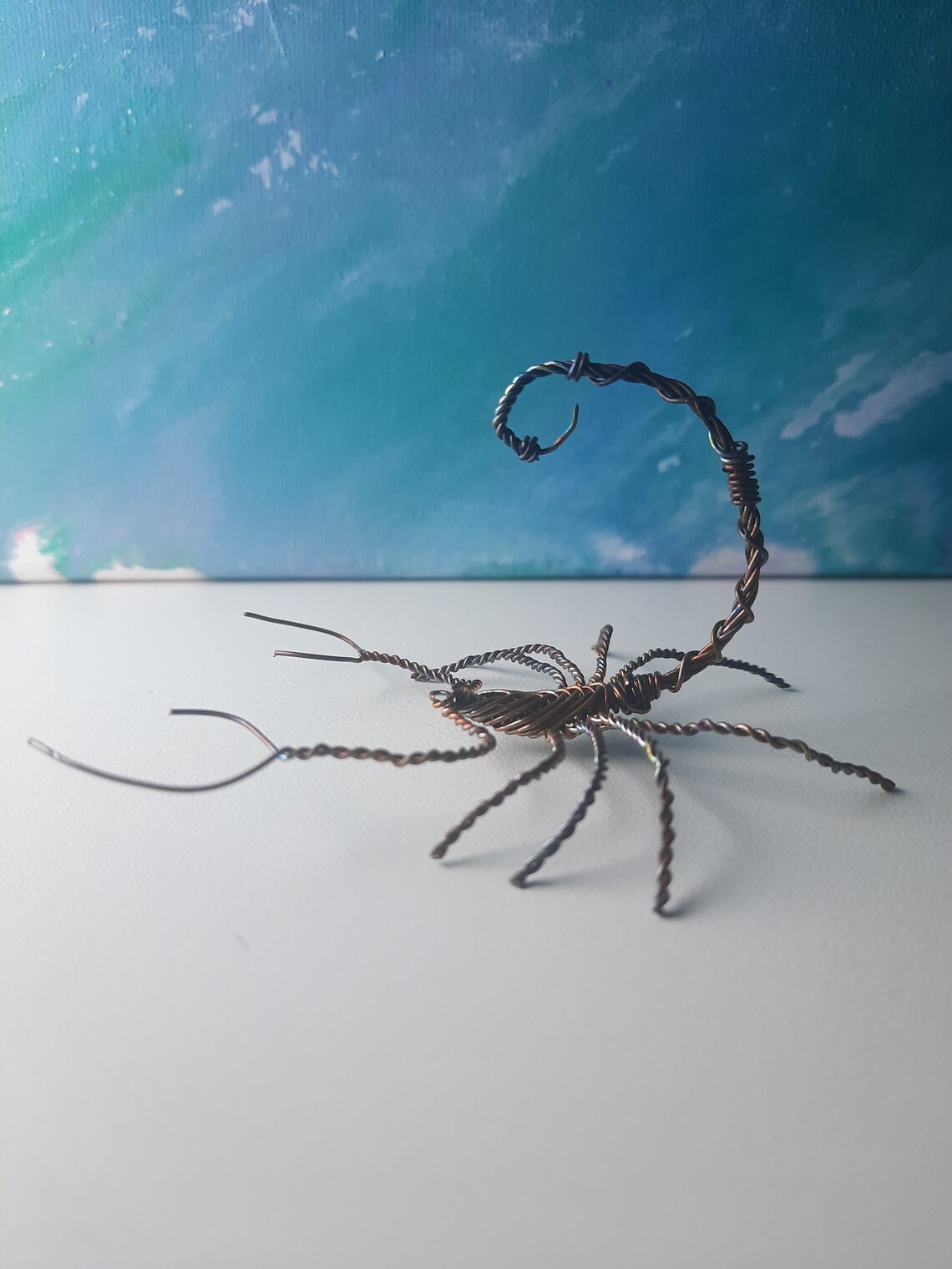 Miniature Original Handmade Copper Wire Scorpion Scuplture With Heat ...
