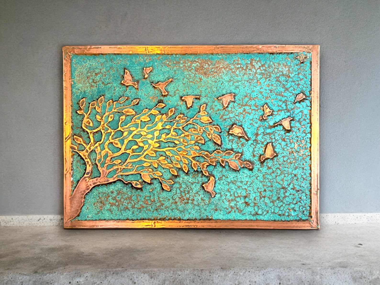 Rustic Copper Wall Art Farmhouse Decor Copper Decor Wall Art Rustic ...