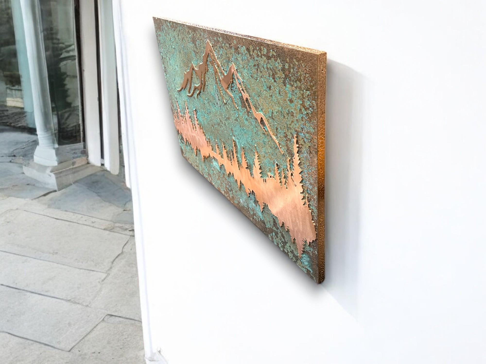 Copper Wall Art, Natural Patina Metal Decor, Copper Decor - Etsy