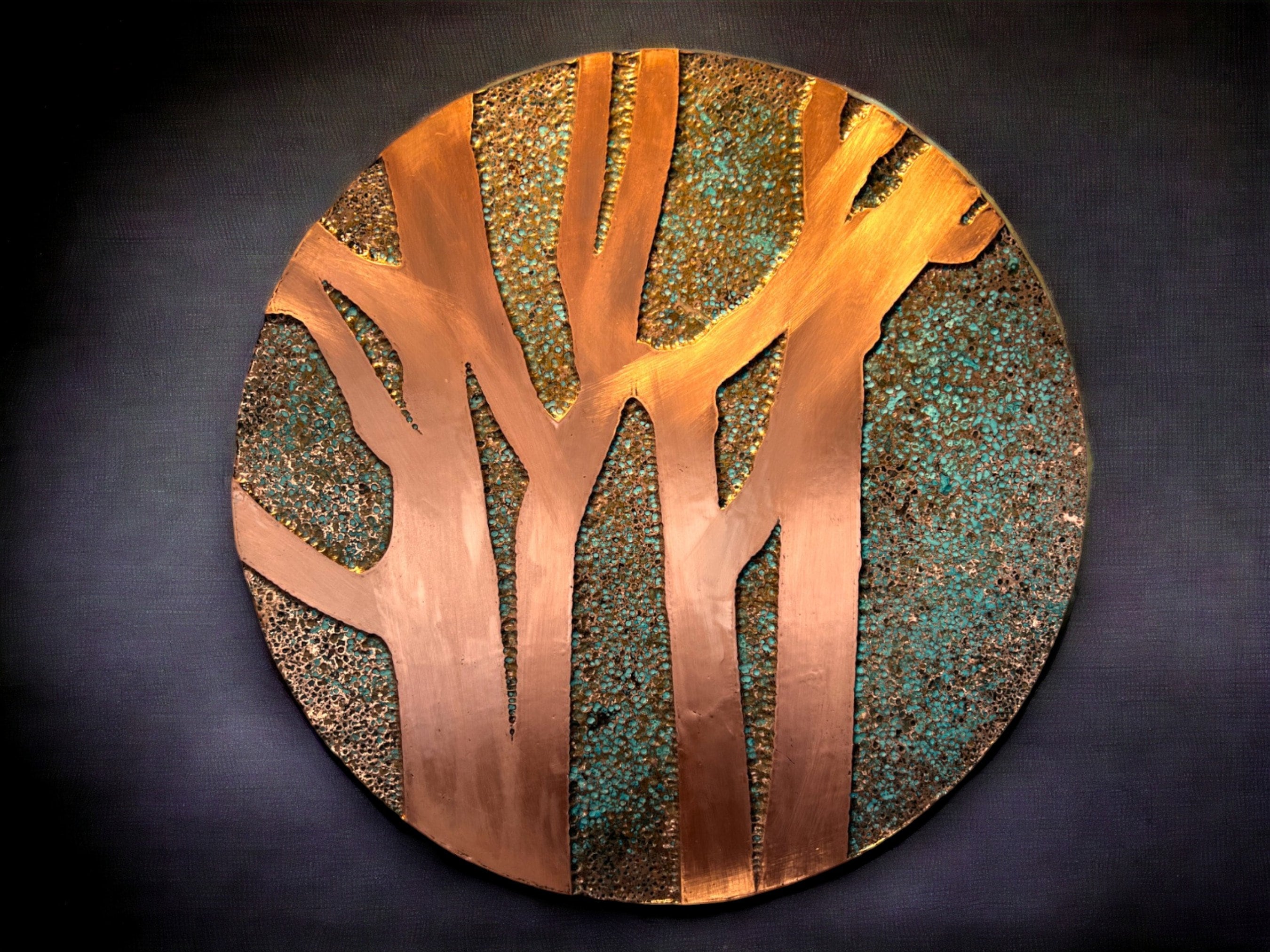 Rustic Copper Wall Art Farmhouse Decor Handmade Copper Artwork Copper ...