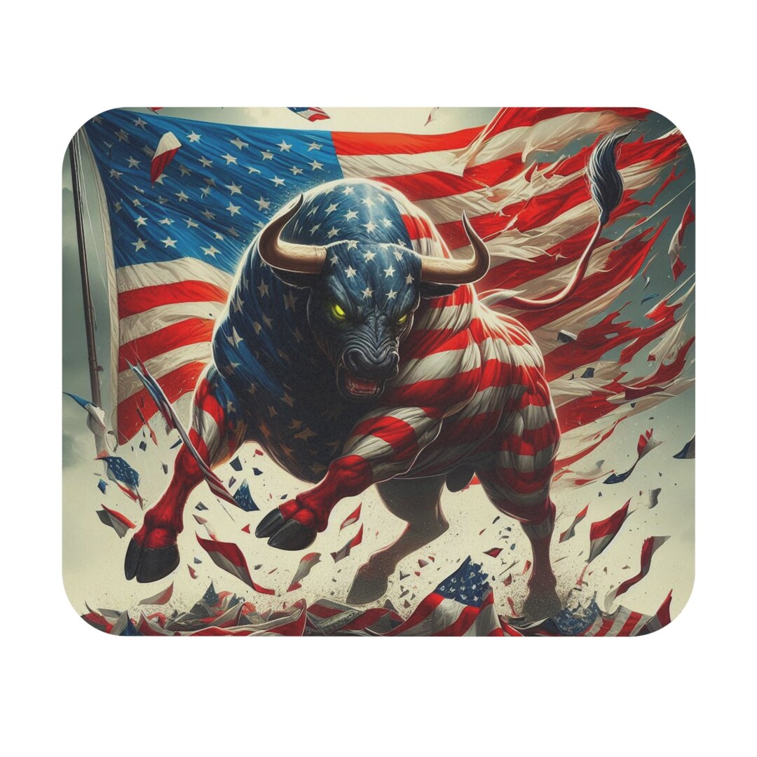 Bull USA Cattle Mouse Pad rectangle Cow Bull Cattle Calf Farm Animals ...