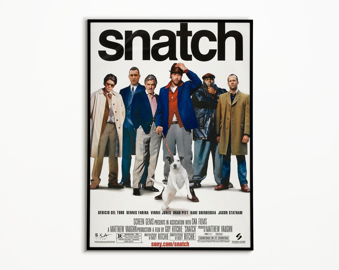 Snatch 2000 Movie Poster, Classic Movie Print, Hip Hop Movie Posters ...