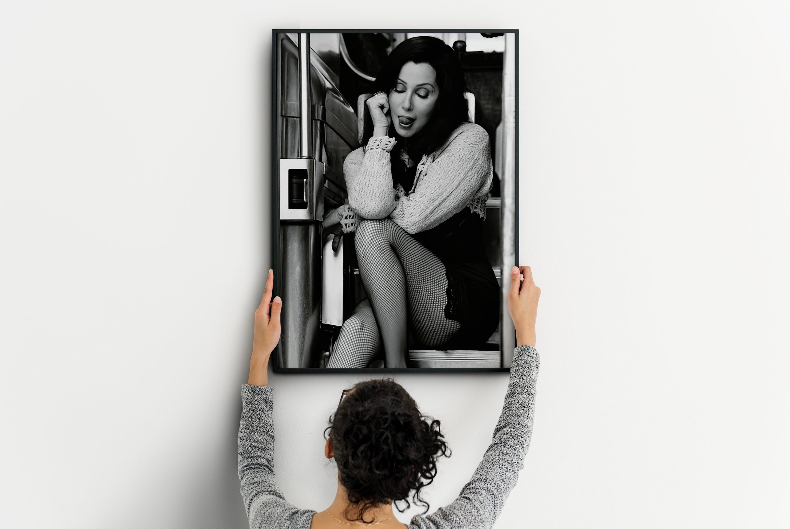 Black and White Cher Poster, Cher Print, Goddess of Pop Decor, Cher ...