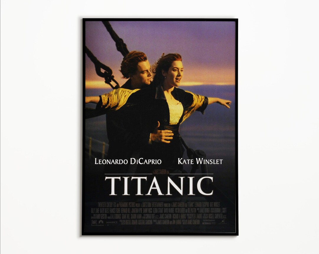 Titanic Poster Wall Decor, James Cameron, Titanic Wall Art, Titanic ...