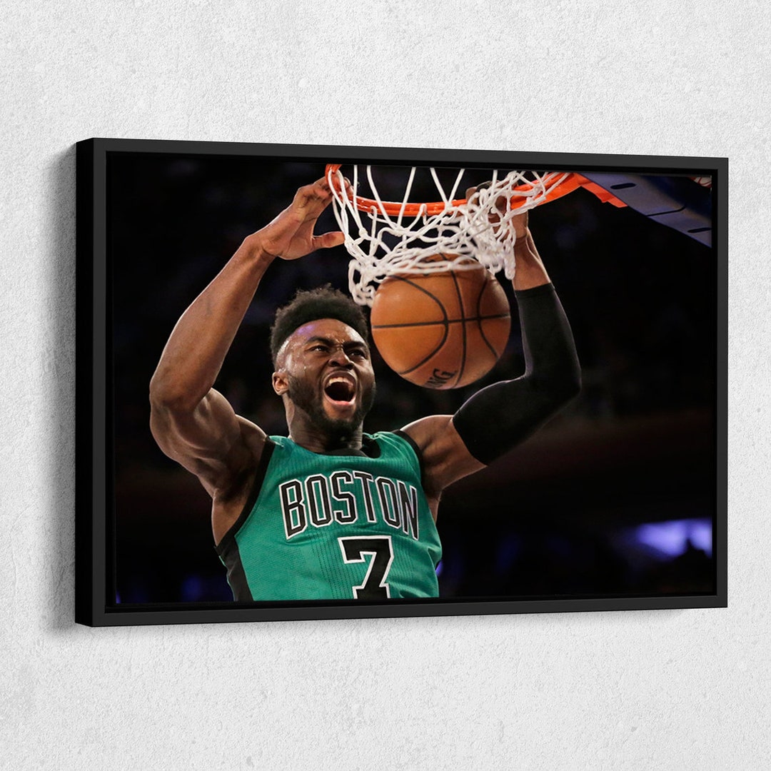 Jaylen Brown Dunk Poster, Jaylen Brown Boston Celtics, Canvas Wrap ...