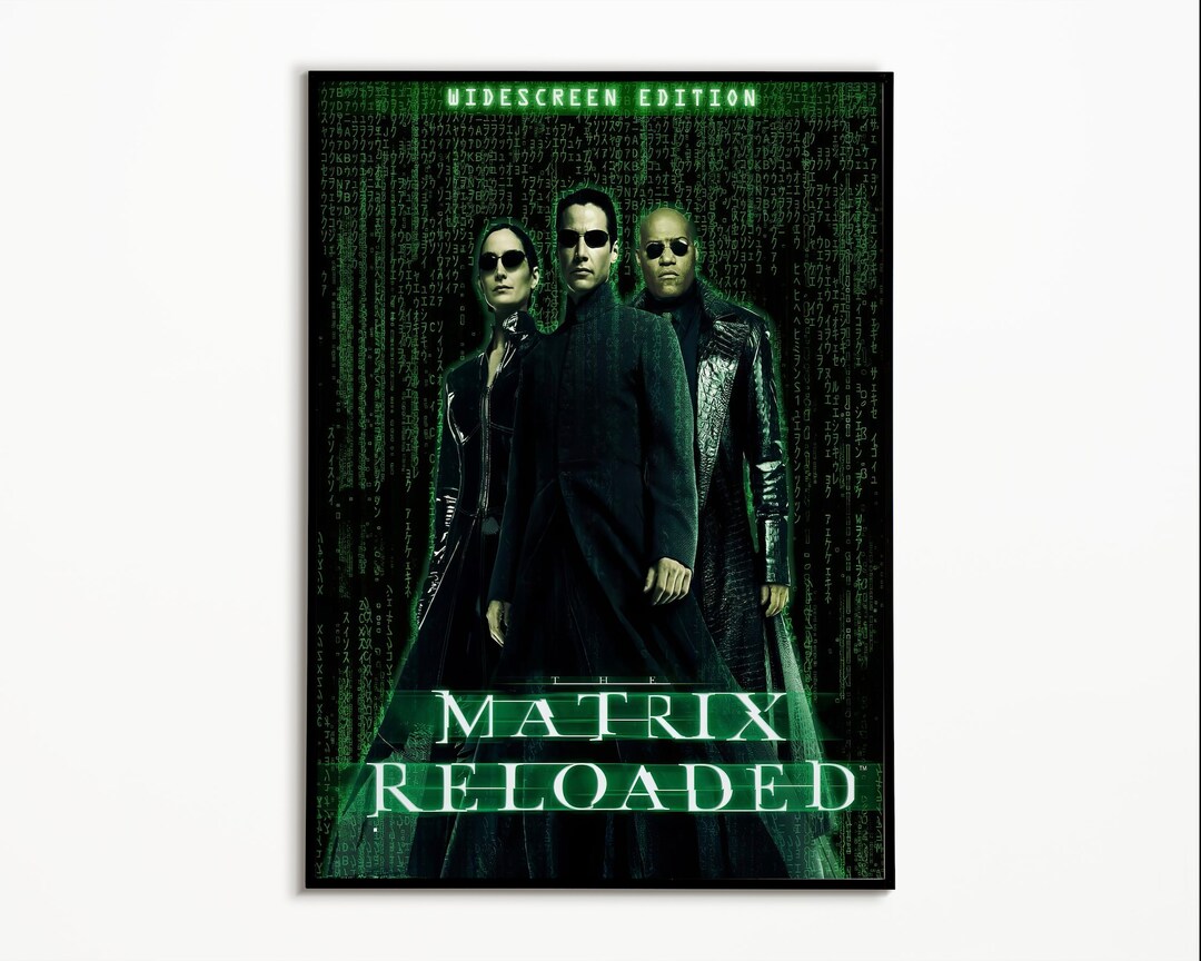 The Matrix Movie Poster Framed and Ready to Hang, Matrix Reloaded ...