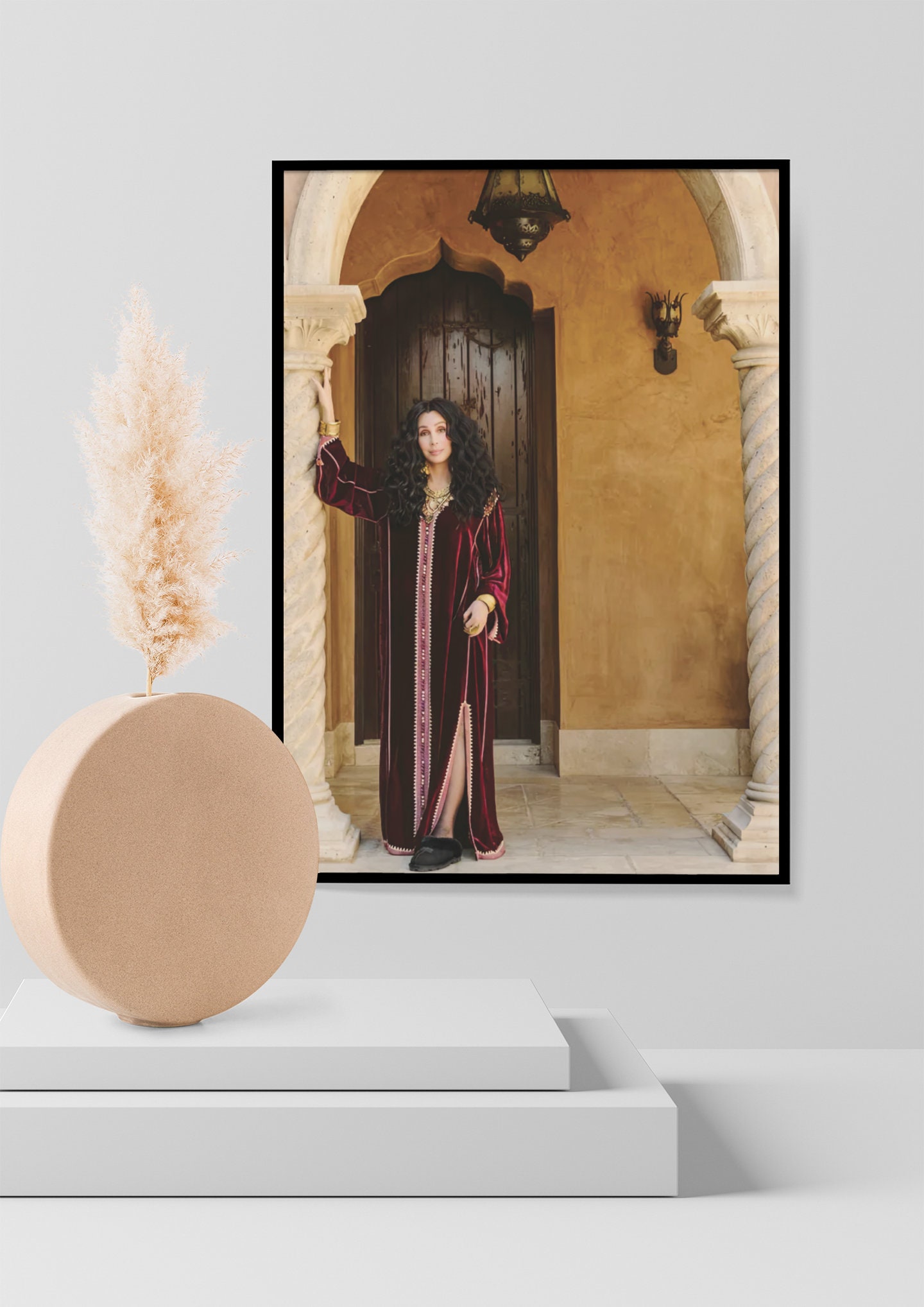 Cher Wall Art, Music Posters, Cherilyn Sarkisian Poster, Singer Canvas ...