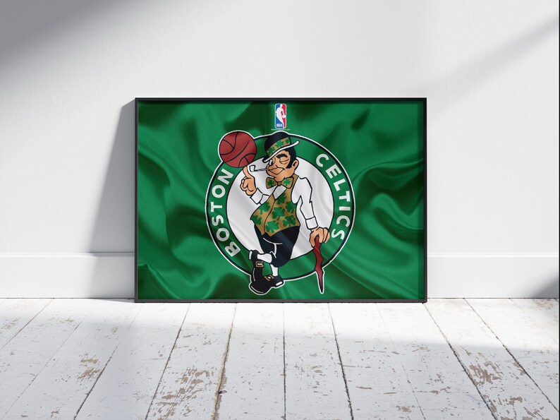 Boston Celtics Flag Poster, Boston Celtics Poster for Fans, NBA Boston ...