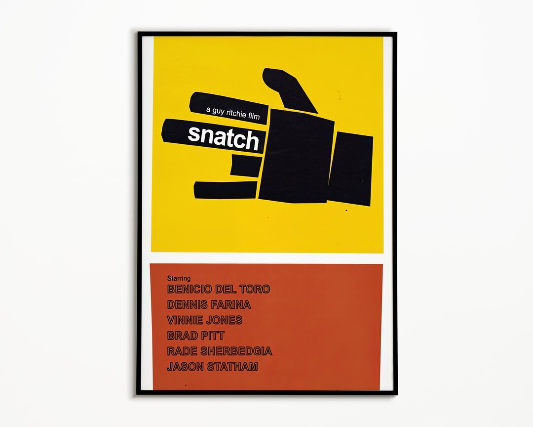 Snatch Poster, Guy Ritchie, Snatch Movie Poster, Movie Wall Art Print ...