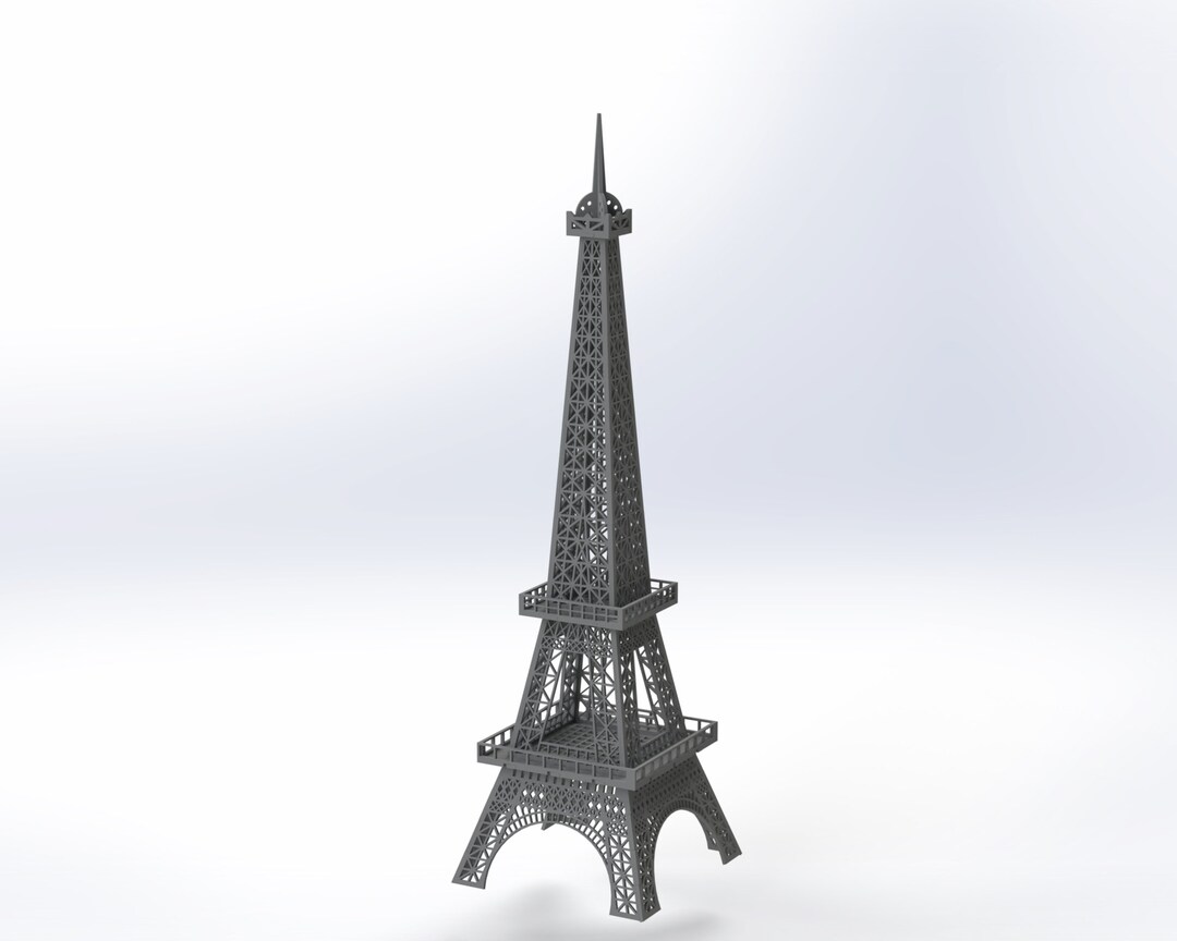 Eiffel Tower Laser Cutting 2D Eiffel Tower 3D - Etsy