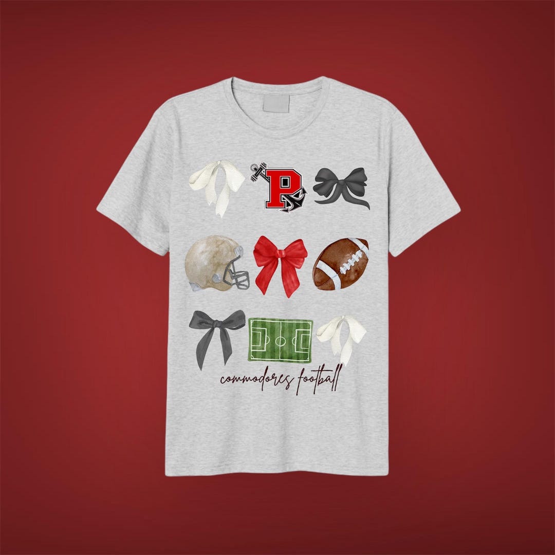 Perry Central Commodores | Football PNG | Coquette Preppy | Watercolor ...
