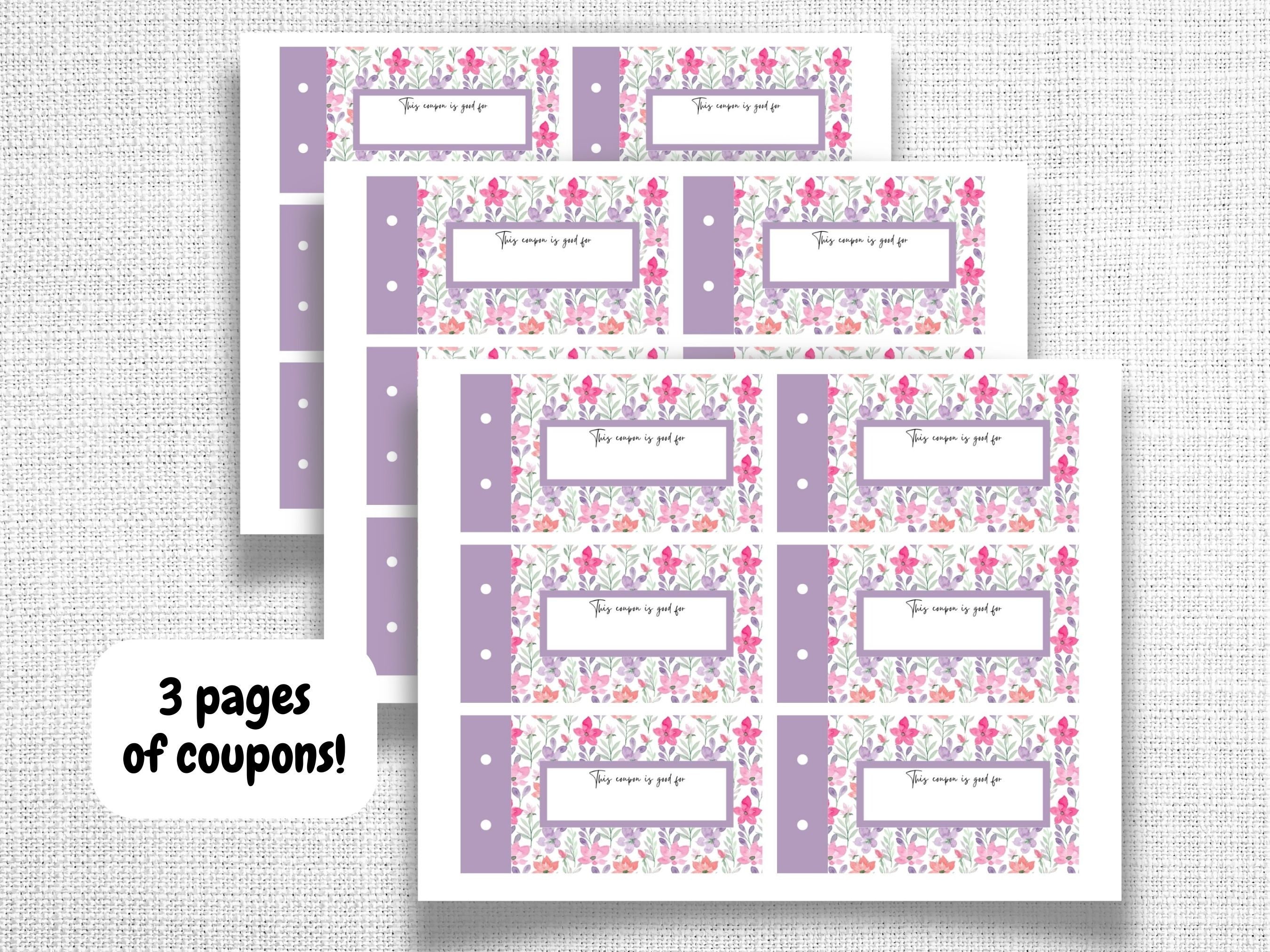 Personalized Coupon Book Mom Birthday Gift From Kid Sibling Gift Coupon ...