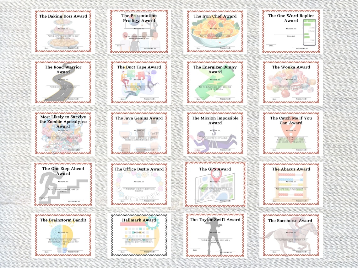 Employee Gift Bulk Certificates for Staff Appreciation Gifts Employee ...