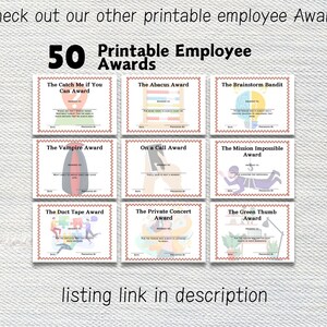 Employee Appreciation Certificate Editable Employee of the Month Award ...