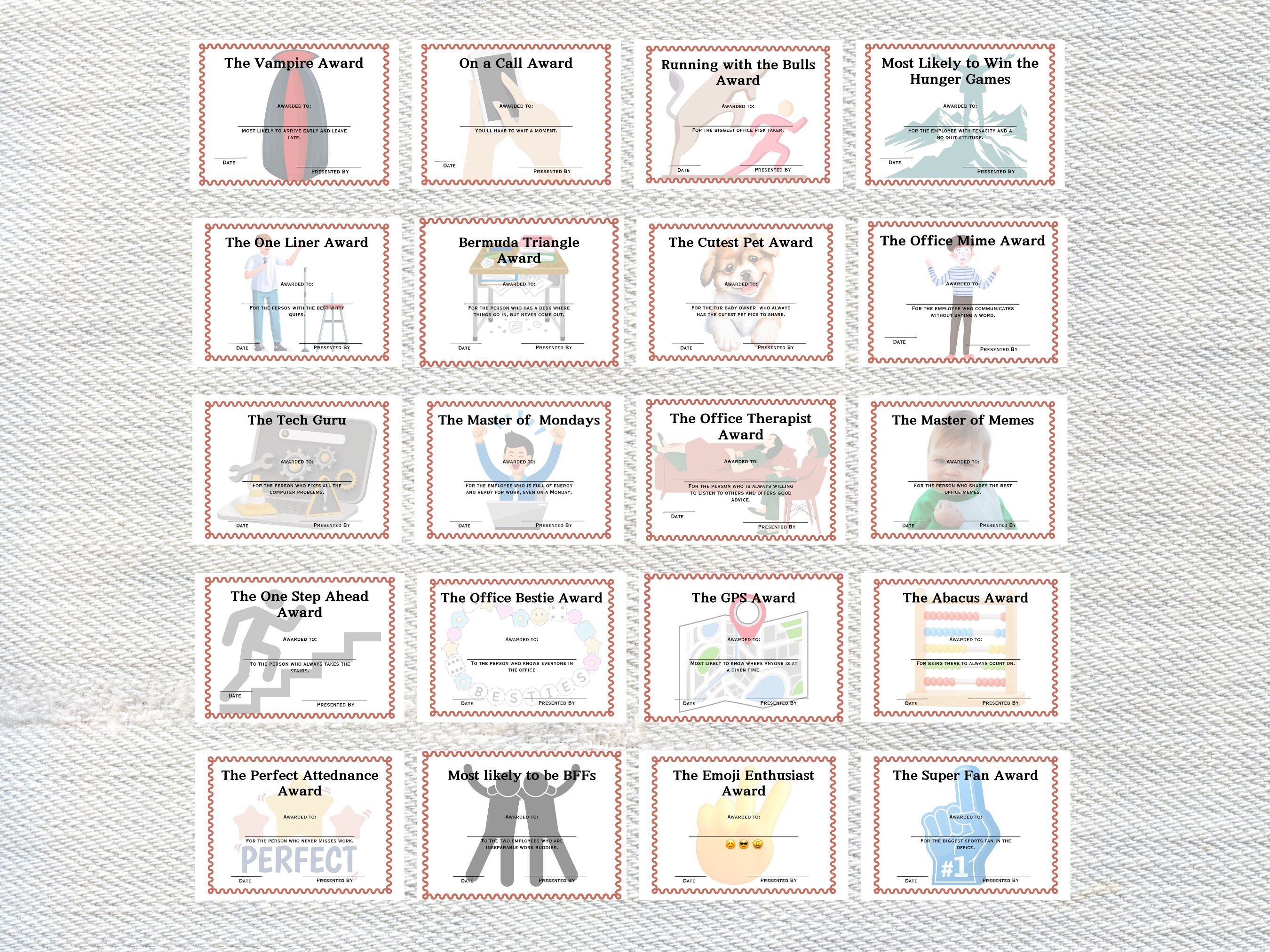 Employee Gift Bulk Certificates for Staff Appreciation Gifts Employee ...