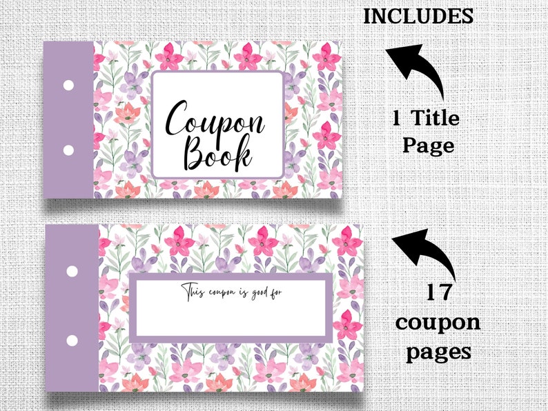 Personalized Coupon Book Mom Birthday Gift From Kid Sibling Gift Coupon ...