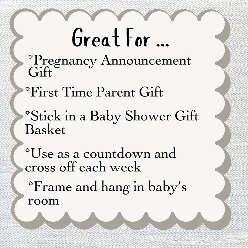 Bump to Baby Chart Fetal Growth Chart Baby Countdown Pregnancy ...