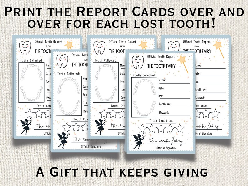 Editable Tooth Fairy Letter Printable Tooth Fairy Gift Lost Tooth ...