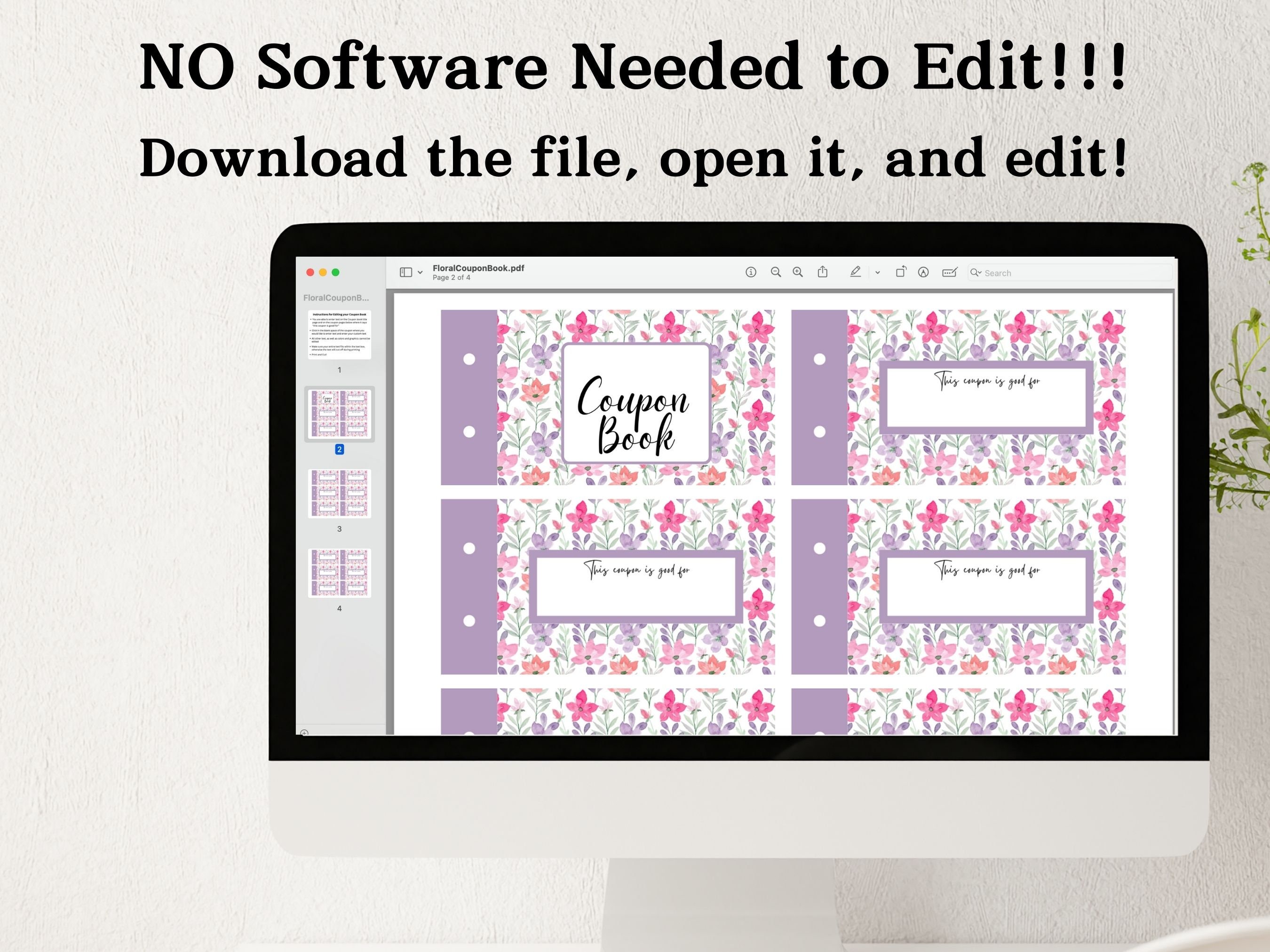 Personalized Coupon Book Mom Birthday Gift From Kid Sibling Gift Coupon ...