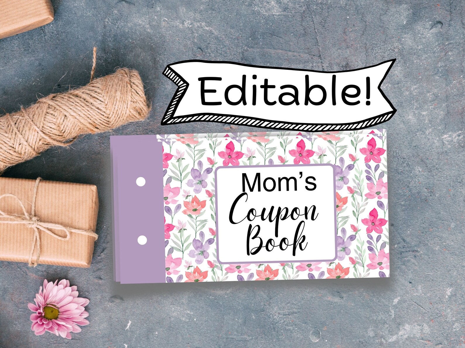 Personalized Coupon Book Mom Birthday Gift From Kid Sibling Gift Coupon ...