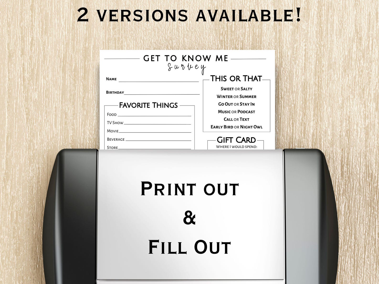 Get to Know You Activity Back to School Get to Know Me Printable All ...