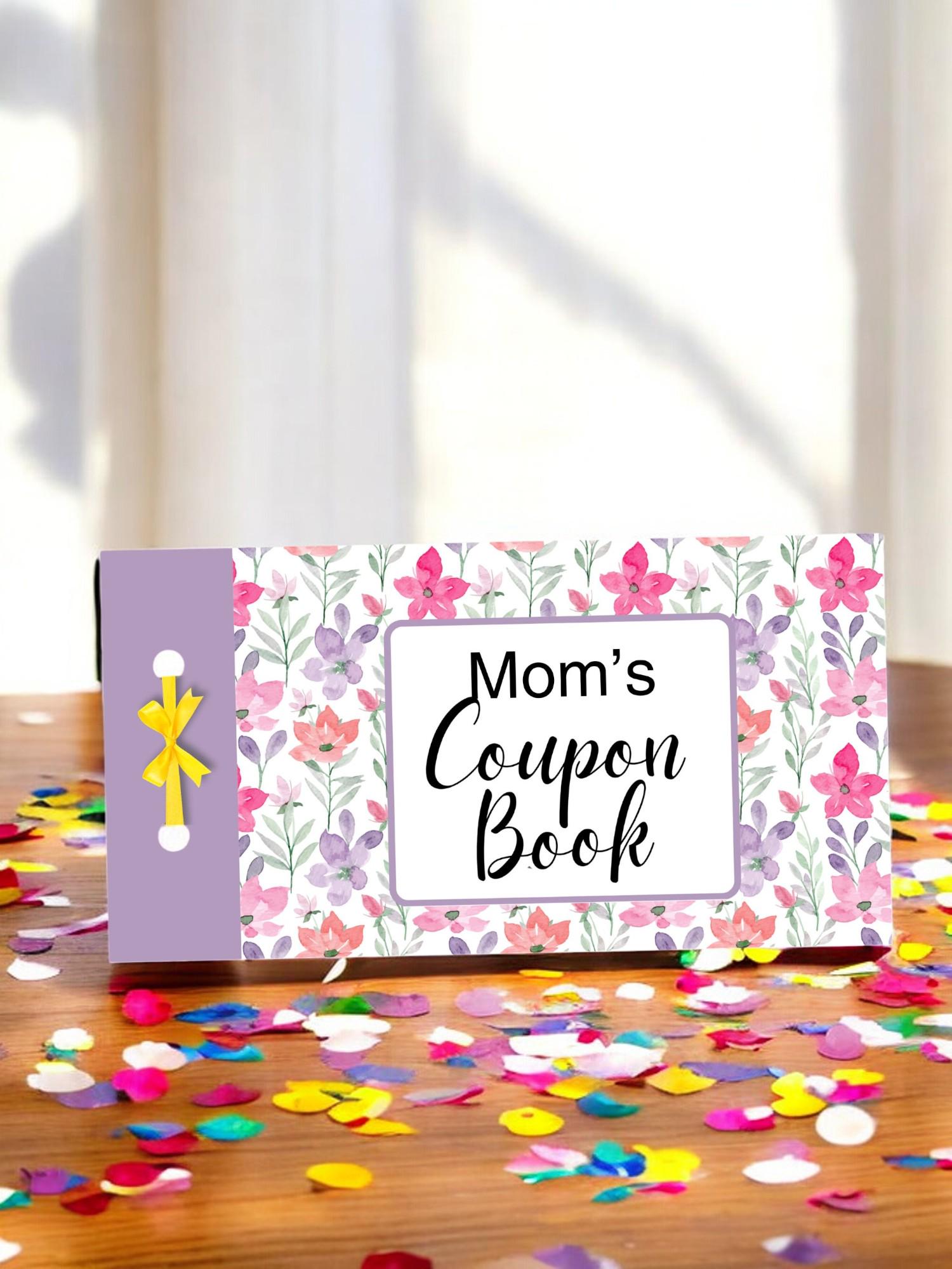 Personalized Coupon Book Mom Birthday Gift From Kid Sibling Gift Coupon ...
