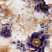 Printable Purple and Gold Floral Design Digital Paper 10 Seamless ...