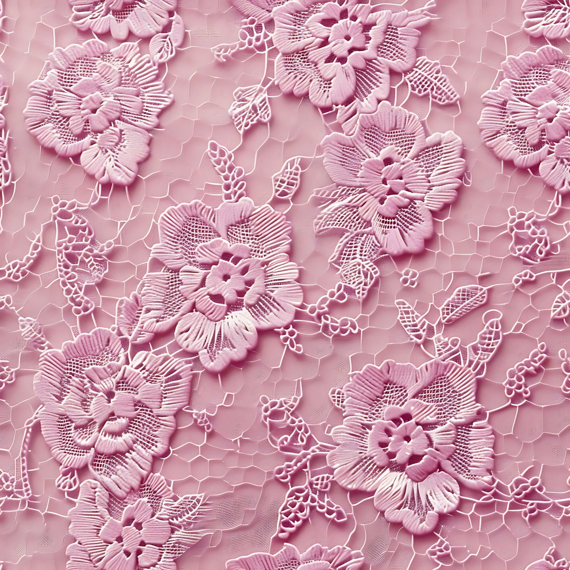 Printable Baby Pink Lace Design Digital Paper 8 Seamless Floral ...
