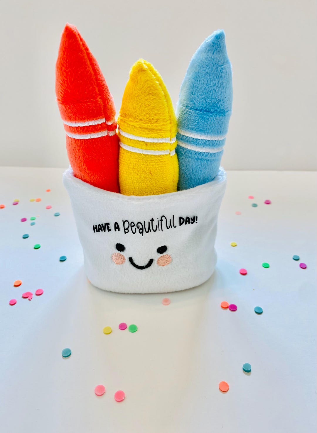 Personalized Stuffed Crayon Box: Teacher Classroom Plush Toy - Etsy