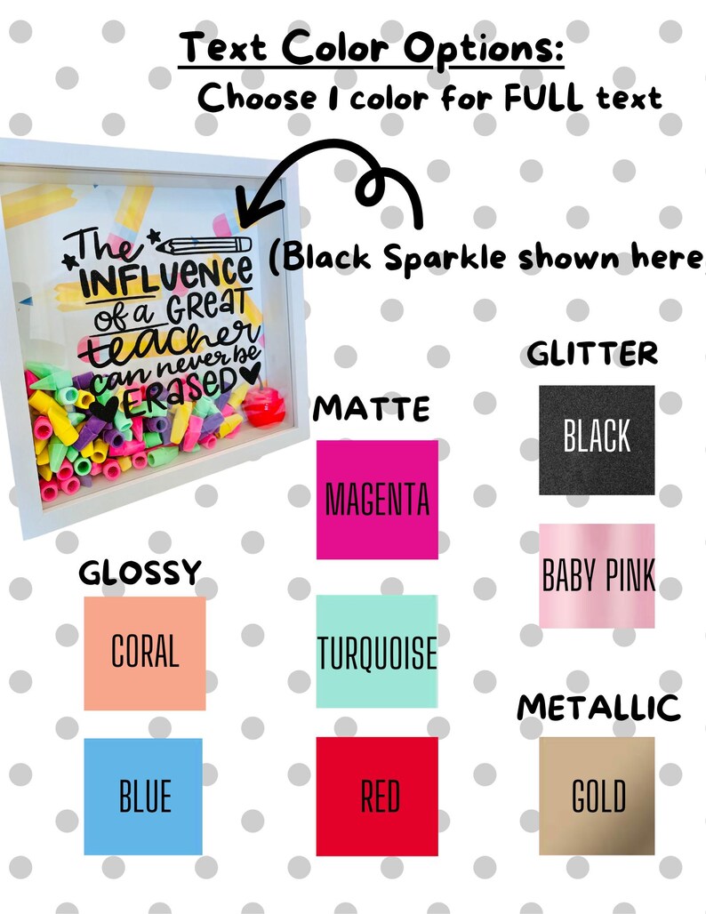 Teacher Shadow Box, Teacher Apple Theme Gift, Appreciation or End of ...