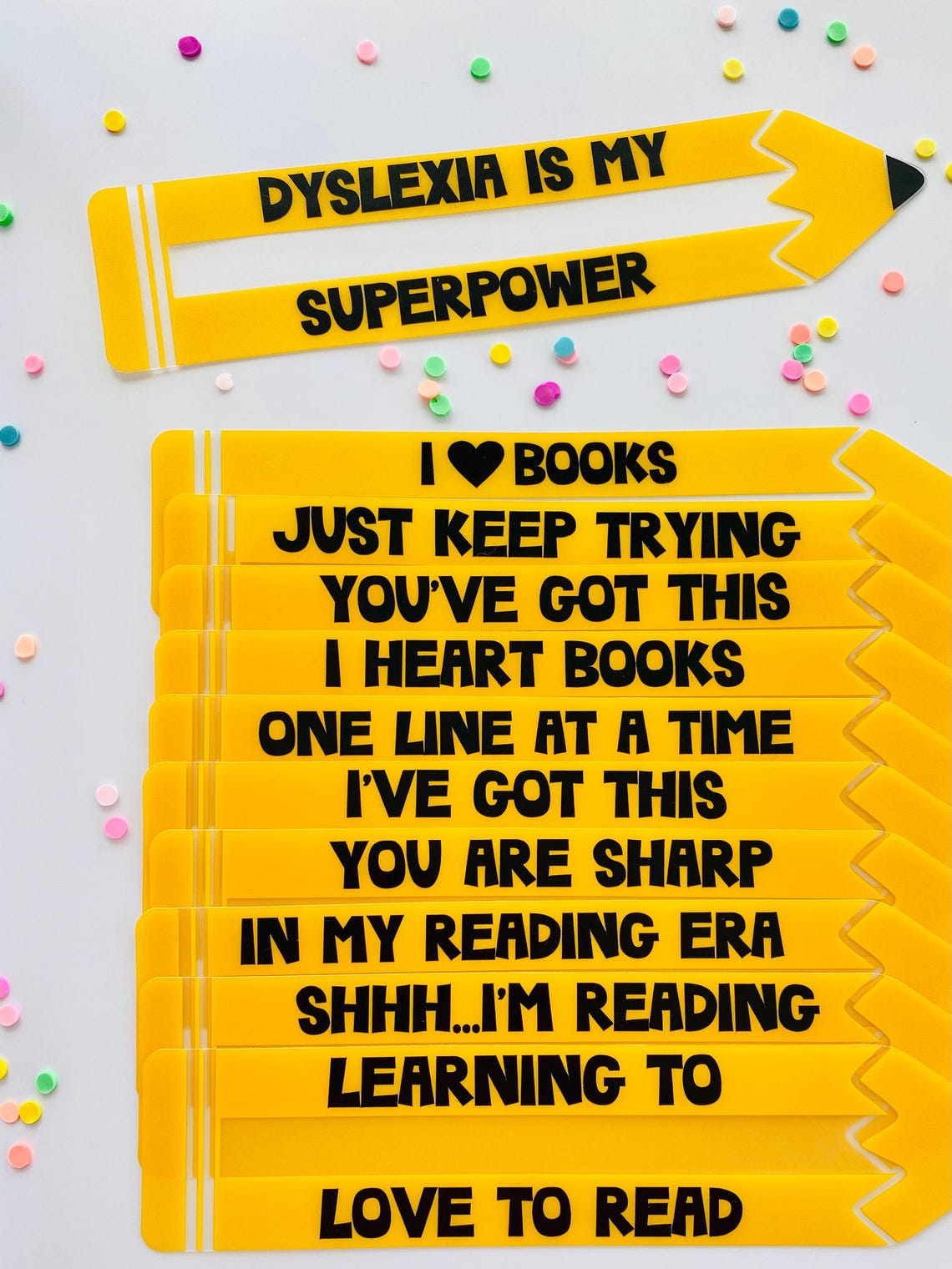 Custom (5 Bundle) Phrase Reading Guide Strips | Dyslexia Tools ...