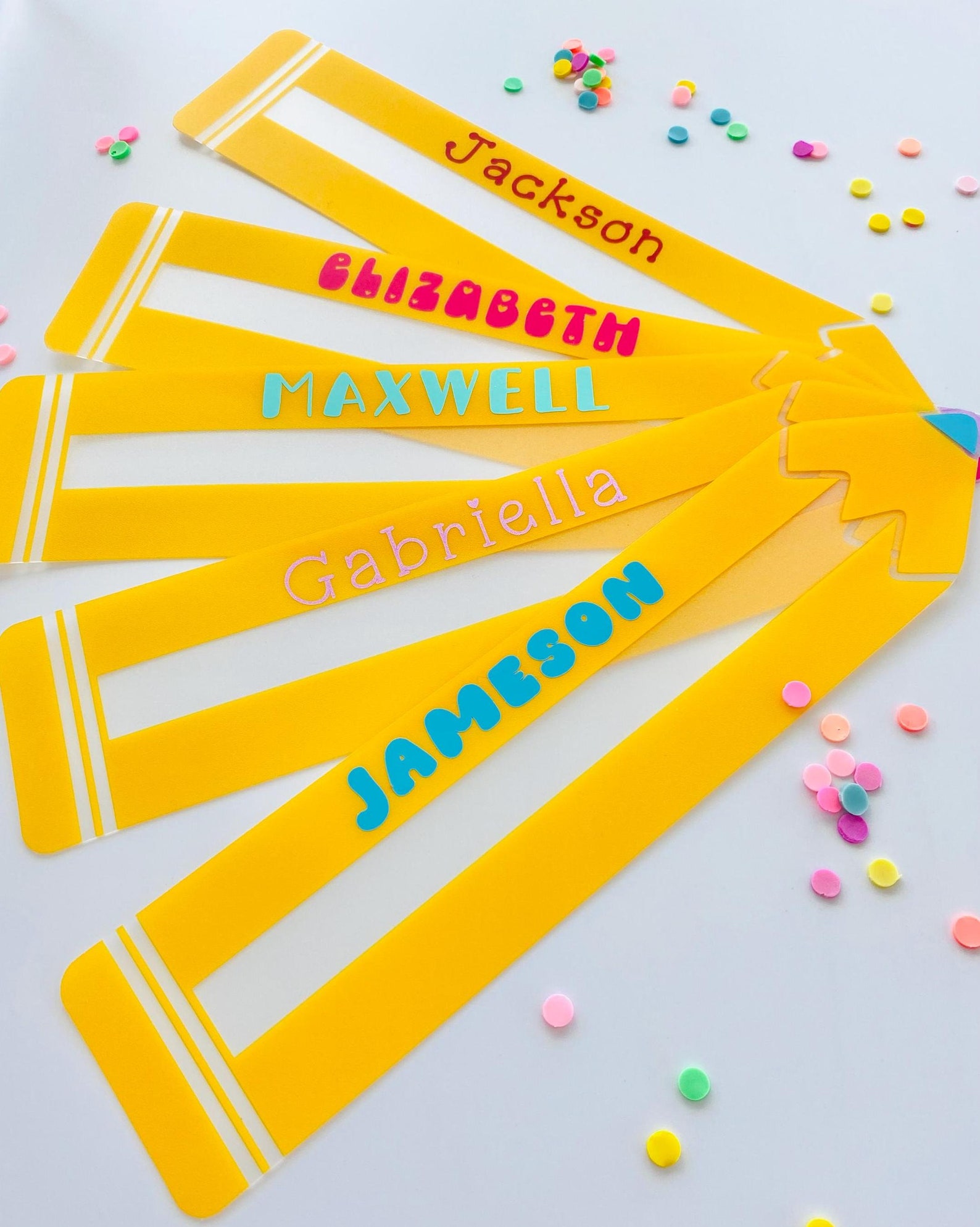 Personalized Reading Guide Strips (set of 10) - Dyslexia Support Tools ...