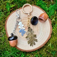Acorn Key Ring, Acorn Oak Keyring, Handmade UK Modern English Pewter ...
