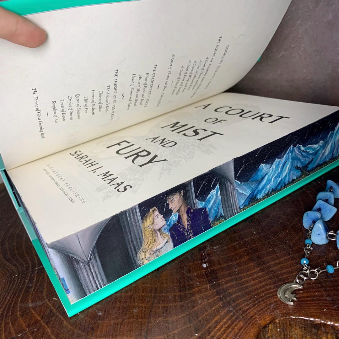 ACOMAF Book Edges Rhysand and Feyre A Court of Mist and Fury Velaris ...