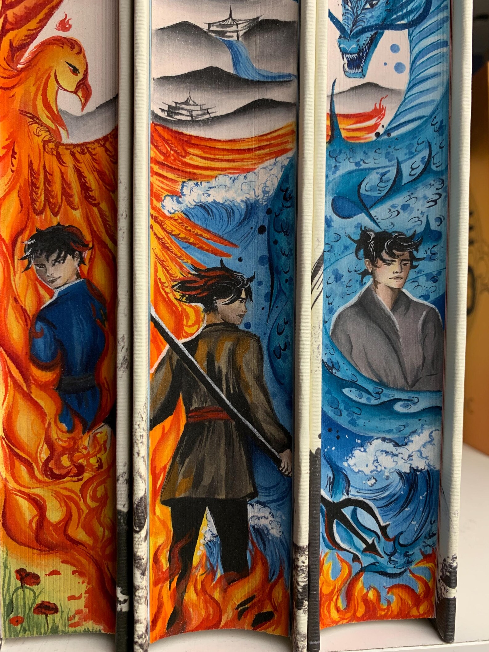 Poppy War Trilogy Custom Fore-edge Set. Books 1-3: the Poppy War, the ...