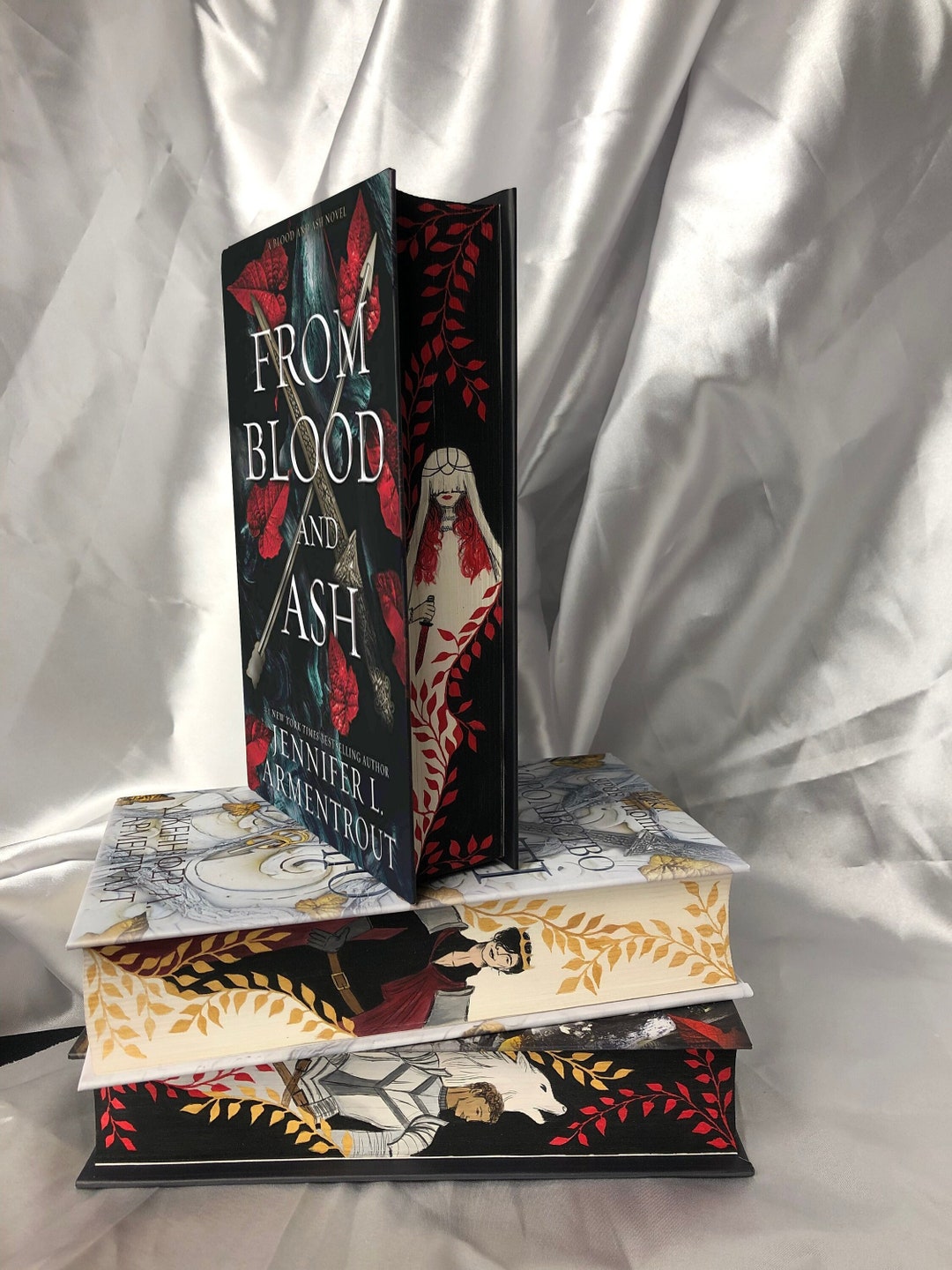 From Blood and Ash Custom Book Edge Painting Penellaphe Balfour Blood ...