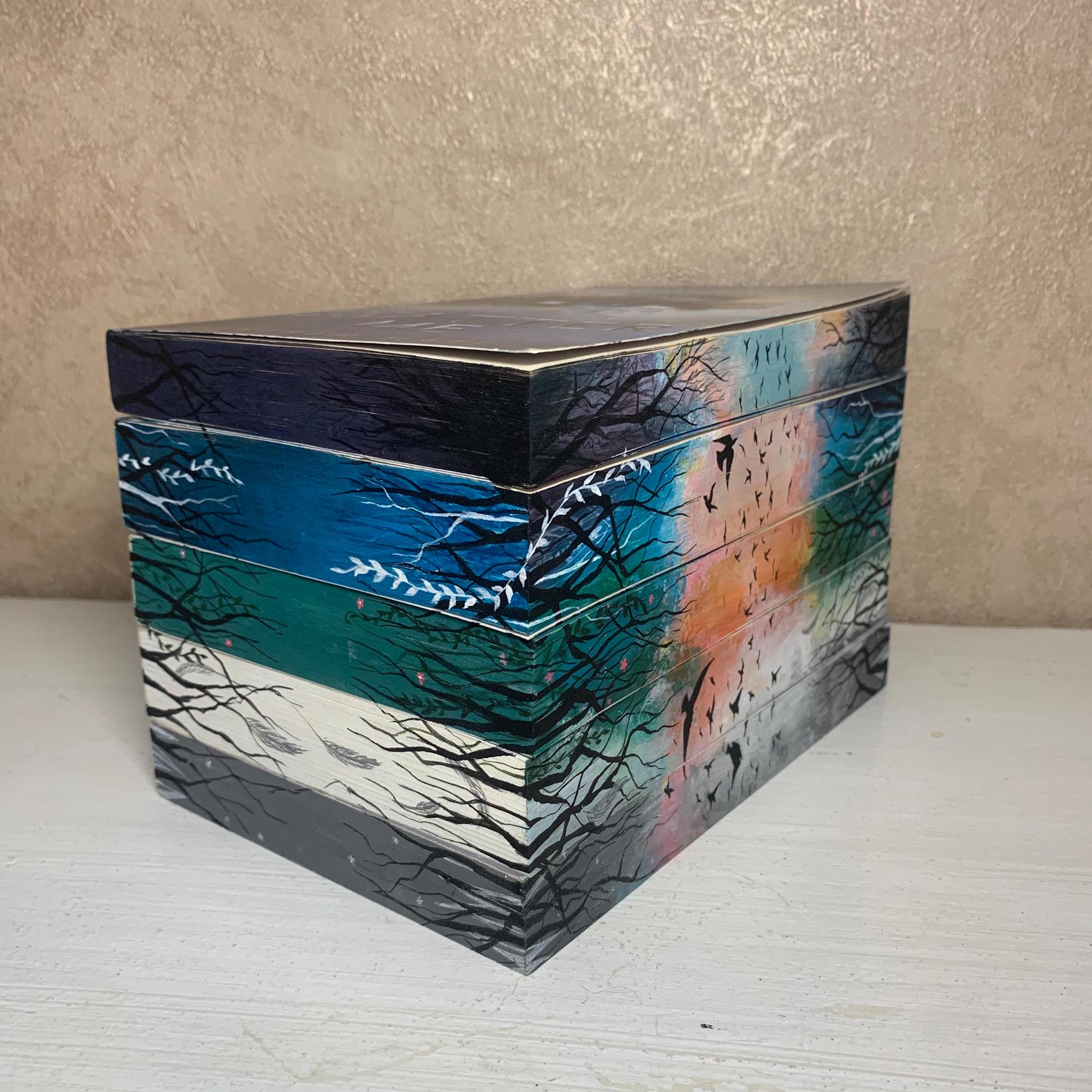 Handpainted Shatter Me Series, Custom Fore-edge. Books 1-5 Set ...