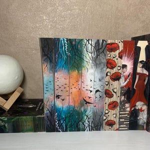 Shatter Me Series Custom Fore-edge Painting Books 1-5 Unravel Me Ignite ...