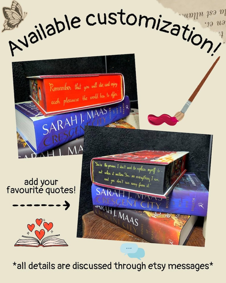 Handpainted Shatter Me Series, Custom Fore-edge. Books 1-5 Set ...