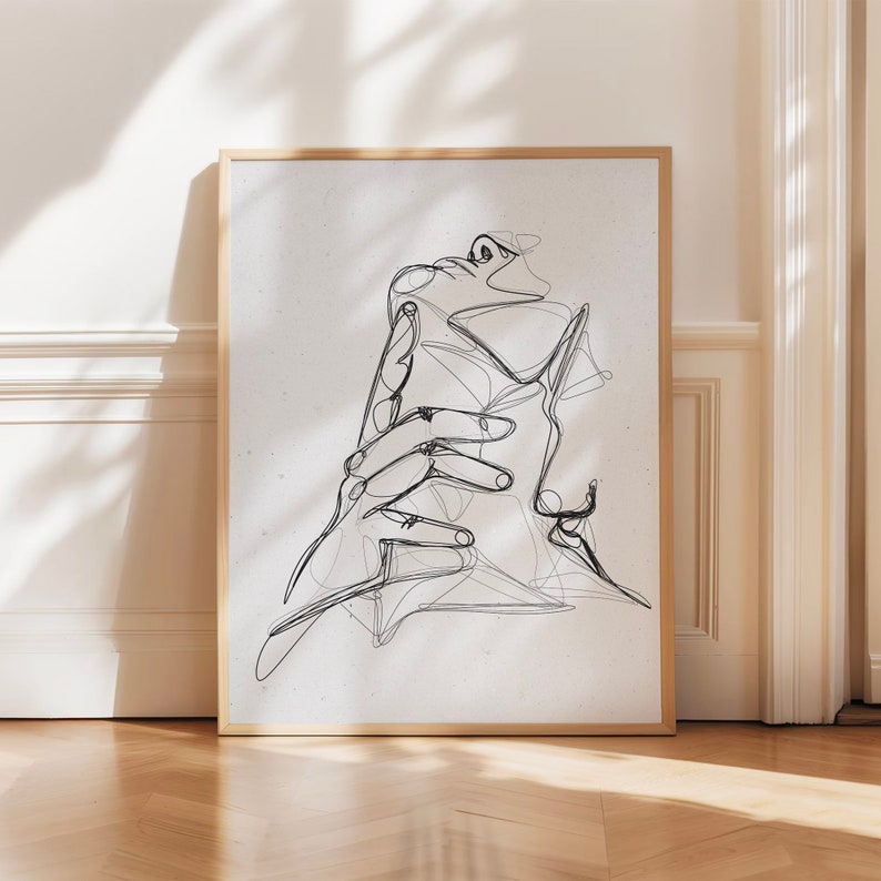 Minimalist LGBTQ Gay Couple Poster - Queer Love Illustration, Intimate ...