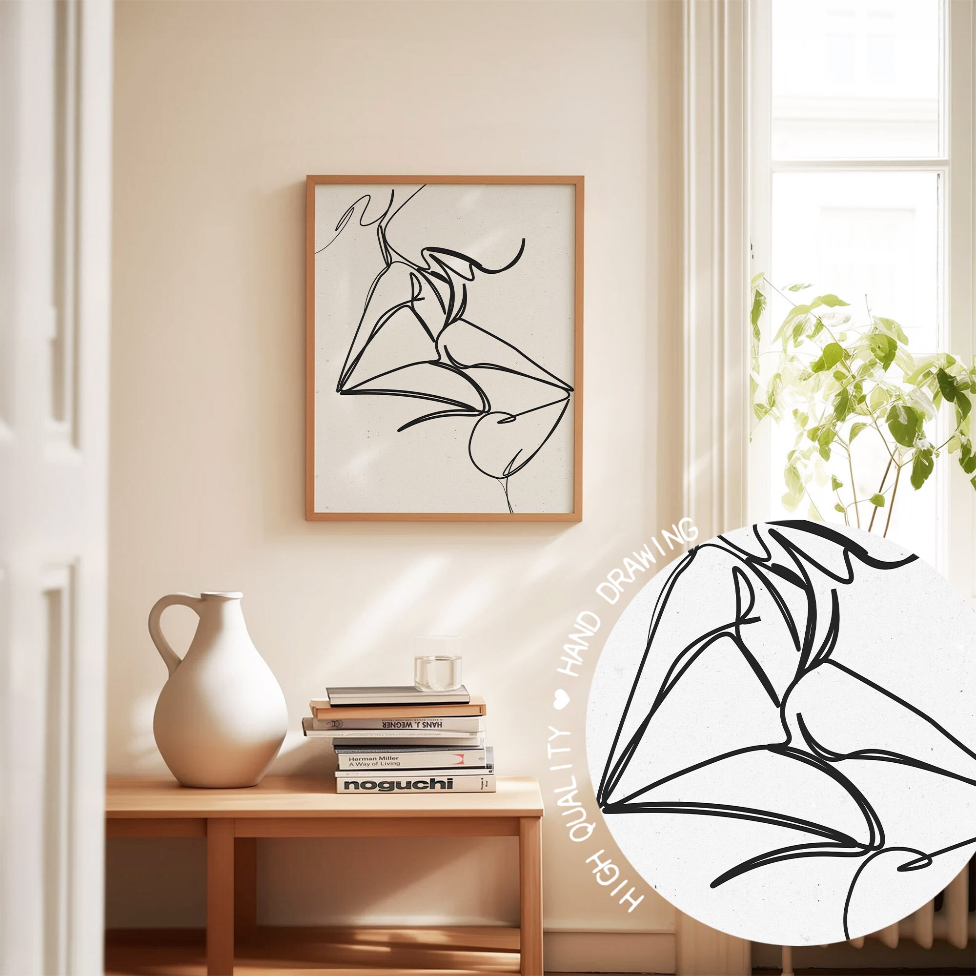 Romantic First Kissing Couple Line Art Intimate Embrace Art Love ...